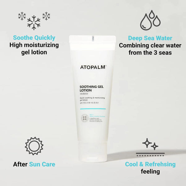 Atopalm Soothing Gel Lotion jutīgai ādai