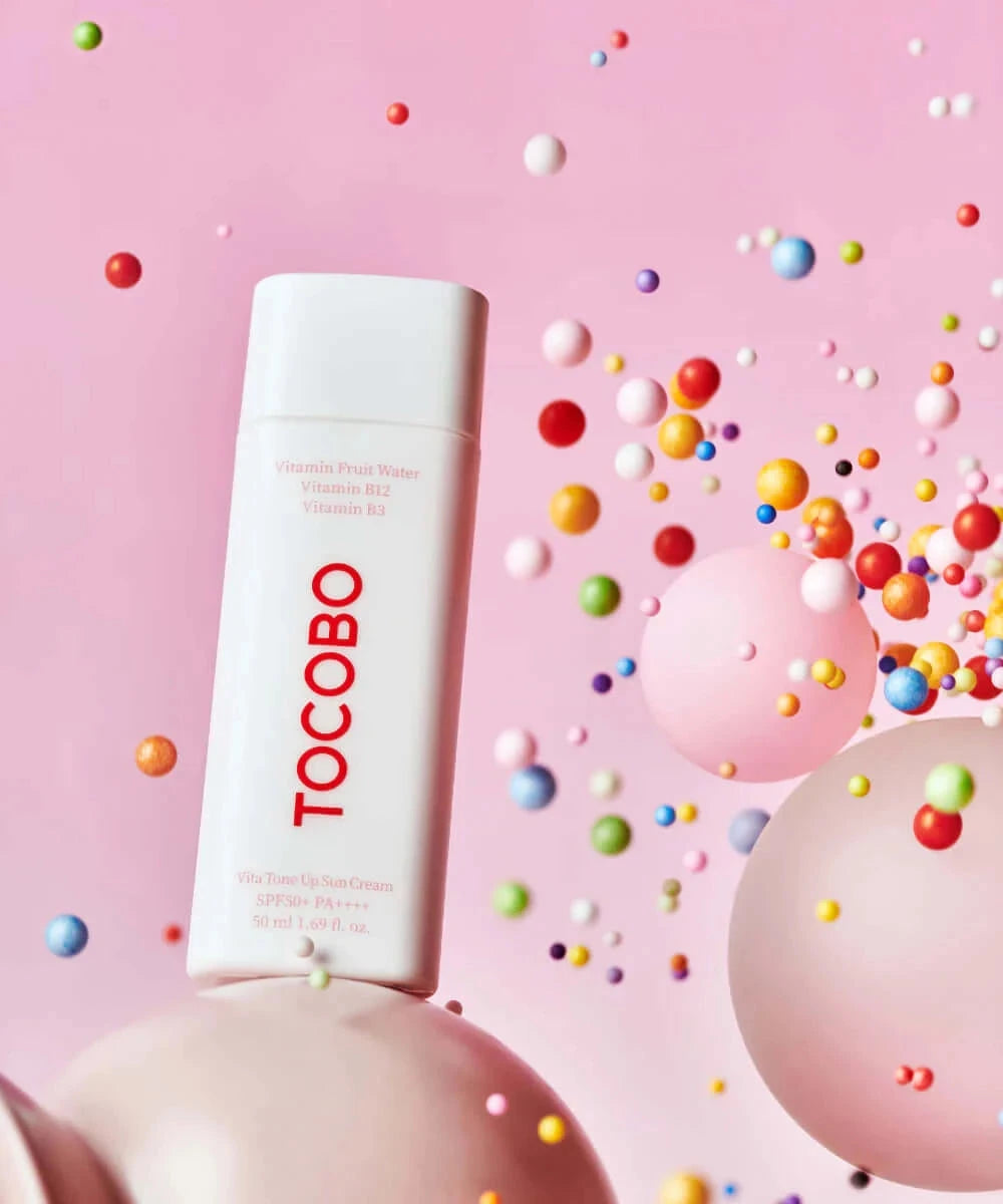 Тонирующий солнцезащитный крем TOCOBO VITA TONE UP SUN CREAM DELUXE ...
